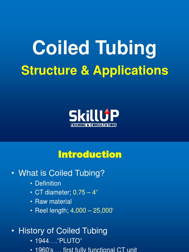 Coiled Tubing Principles | PDF | Chemical Engineering | Secondary ...