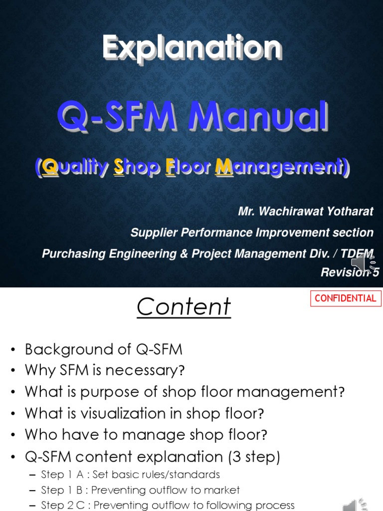 Official - Q-SFM Manual Training For Expertise (27 May20) - Eng Ver - Rev1 | PDF | Audit ...