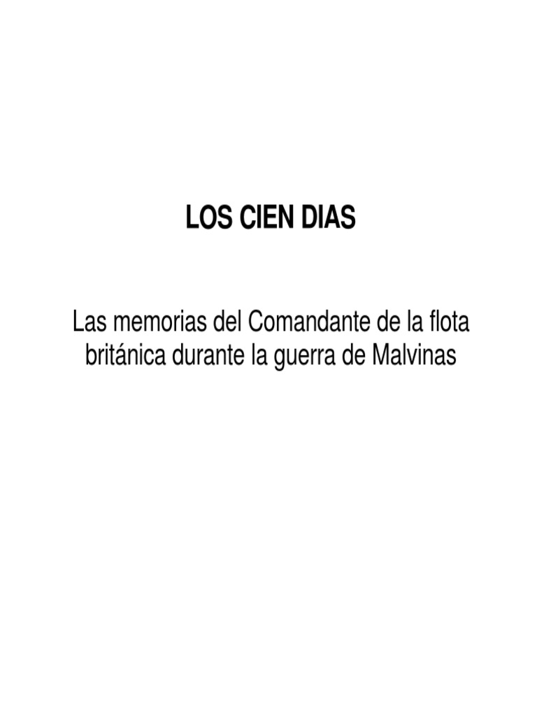 Los Cien Días - Woodward | PDF