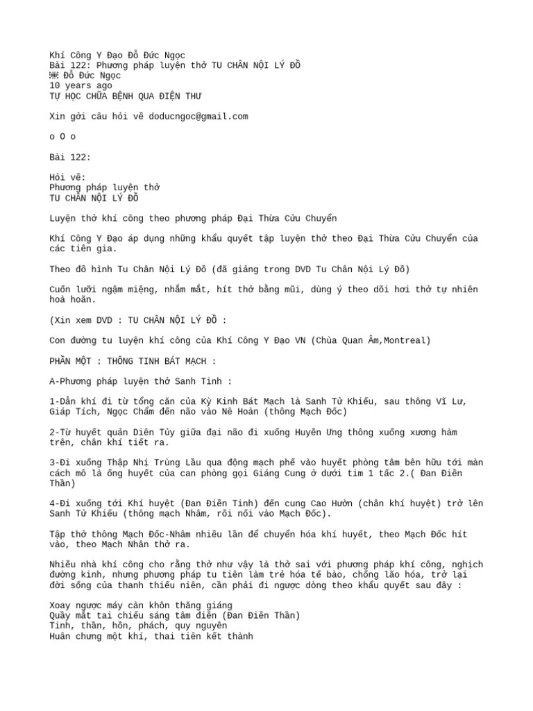 Khí Công Trung - Hoa | PDF