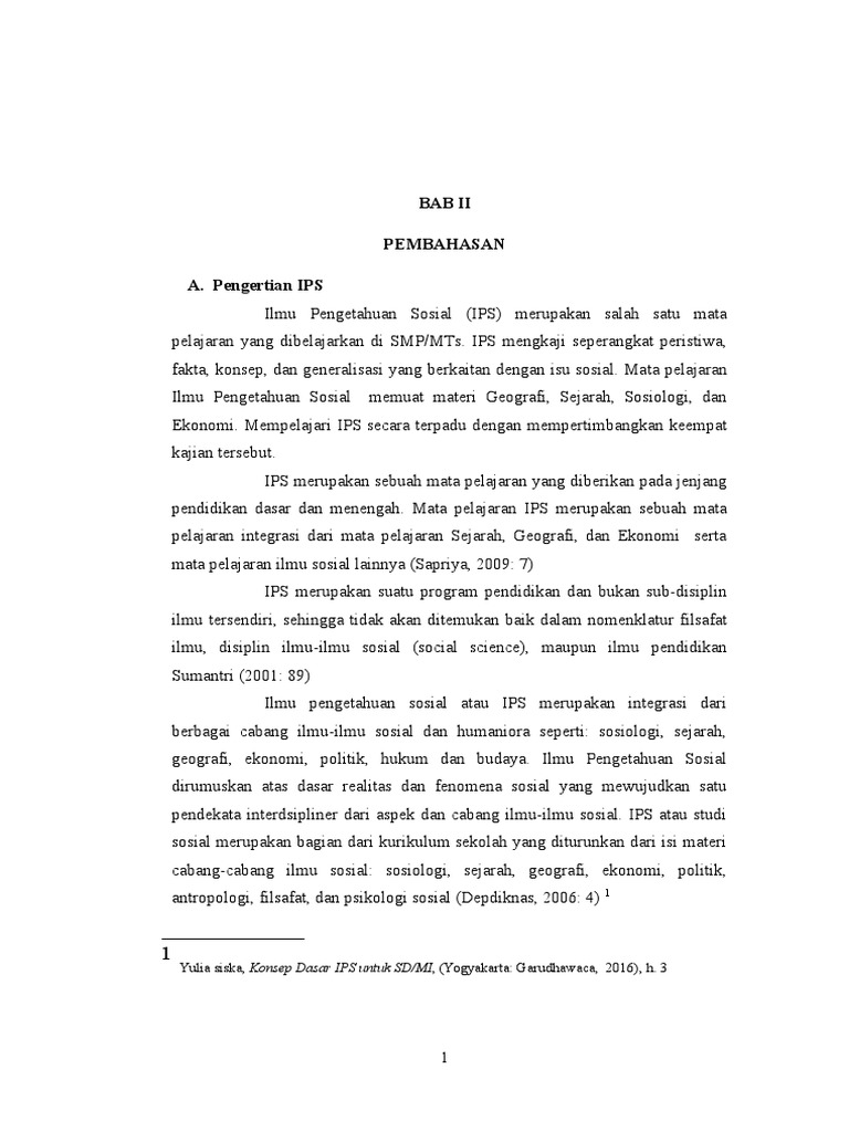 Dinamika Perkembangan IPS di Indonesia | PDF | Sejarah