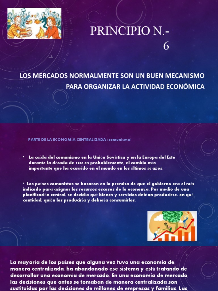 Principio N.-6: Los Mercados Normalmente Son Un Buen Mecanismo para ...