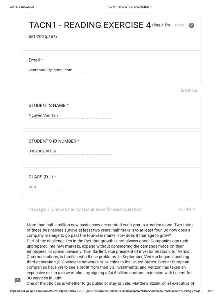 Tacn1 Reading Exercise 4 | PDF | E Bay | Mc Donald's