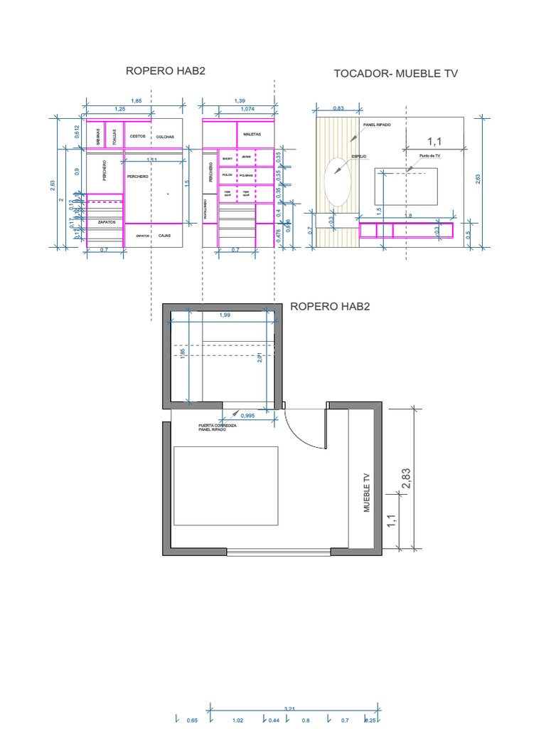 Plano Walkimg Closet | PDF