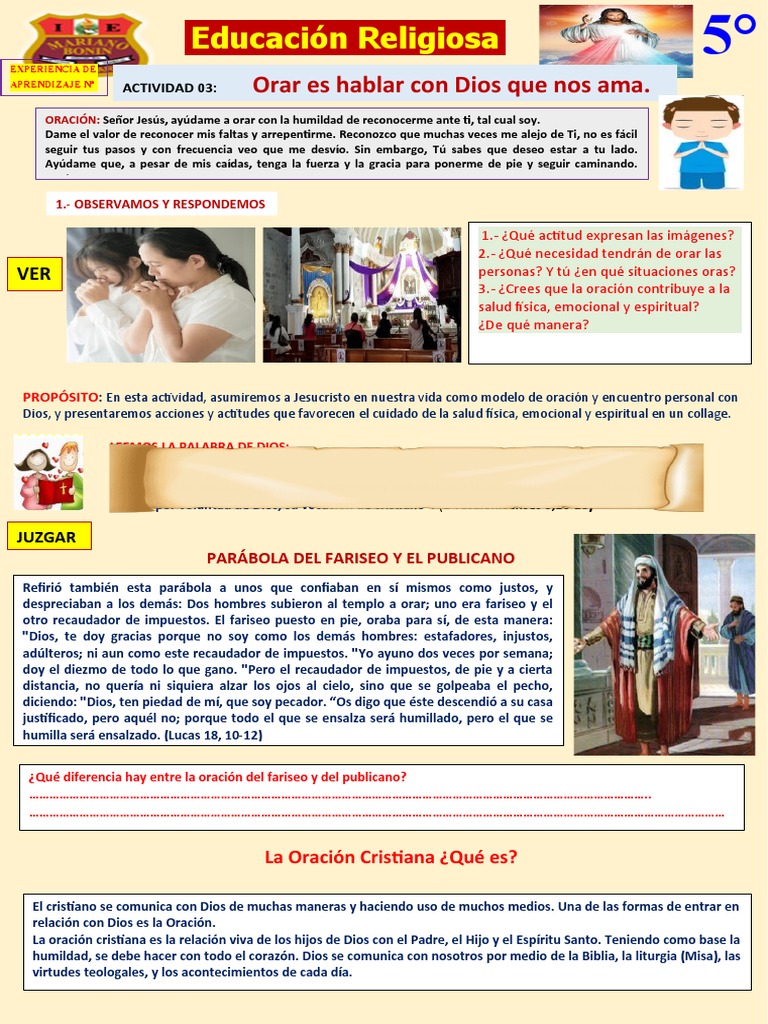 Orar Es Hablar Con Dios | PDF | Oración | orador del Señor