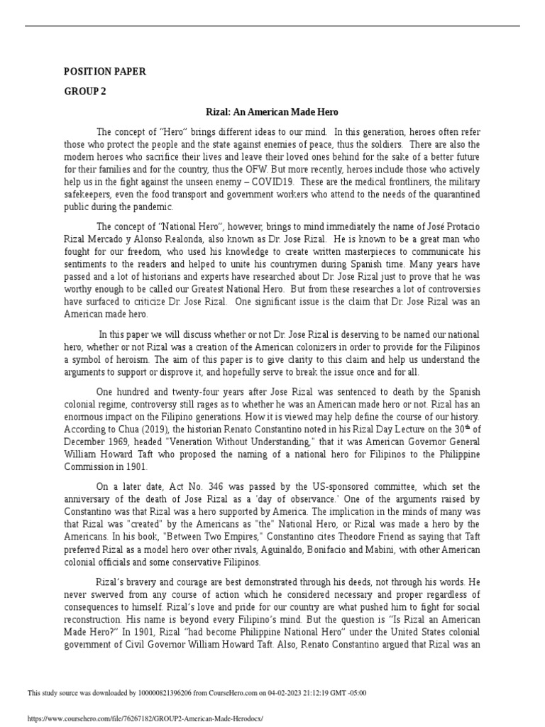 GROUP2 American Made Hero | PDF | Philippines