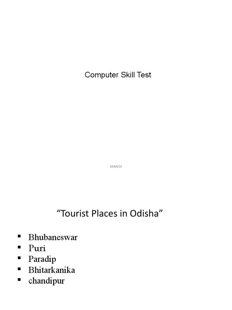 Computer Skill Test | PDF