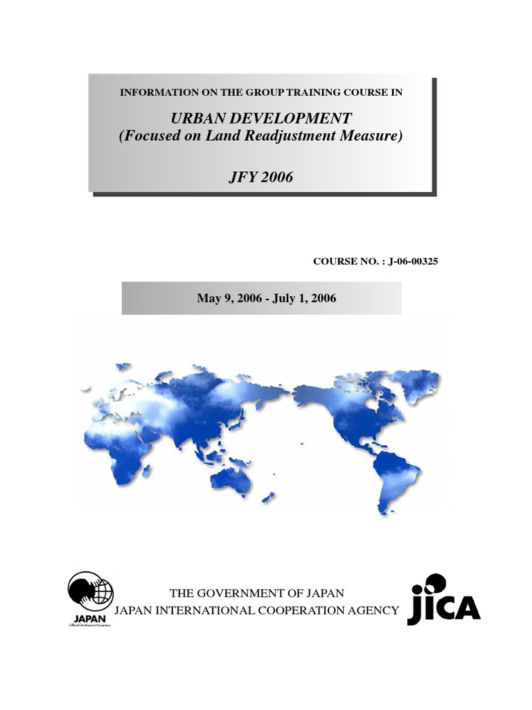 Urban Development (Focused On Land Readjustment Measure) : Information ...