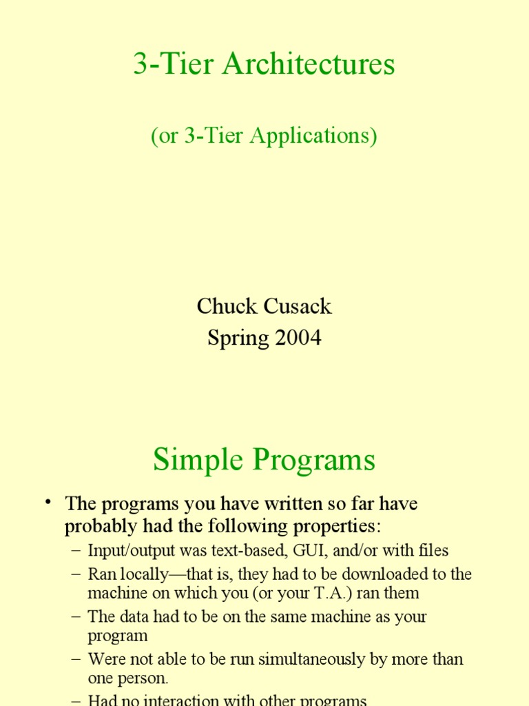 3 Tier | PDF | Databases | Client–Server Model 3 Tier | PDF | Databases | Client–Server Model
