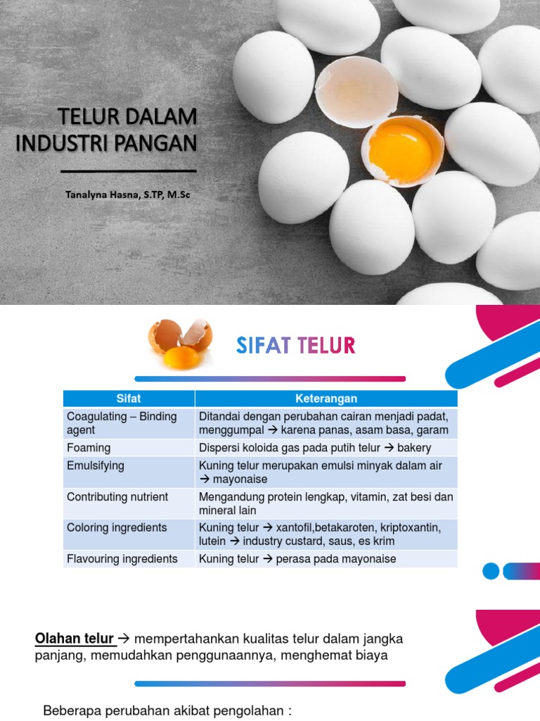 Telur Dan Turunannya | PDF