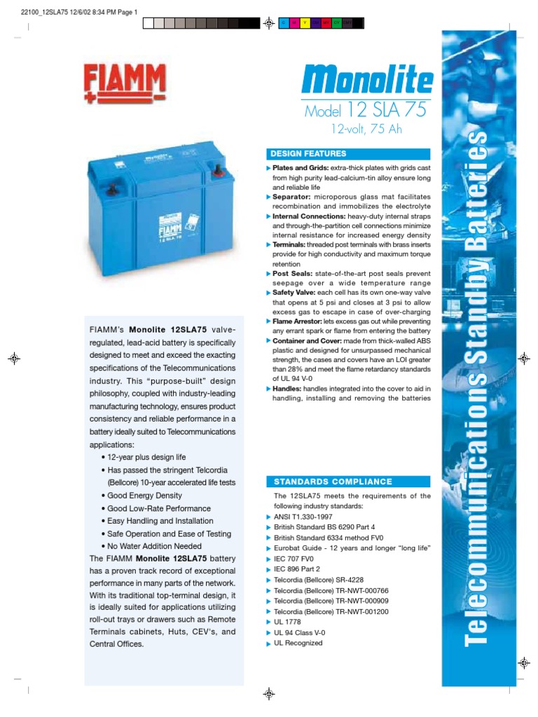 Model: 12-Volt, 75 Ah | PDF | Electromagnetism | Manufactured Goods
