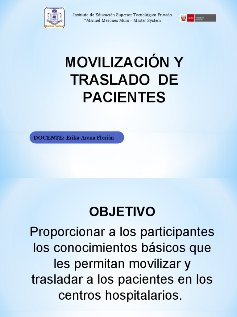 Movilizacion y Traslado | PDF | Términos anatómicos de ubicación ...