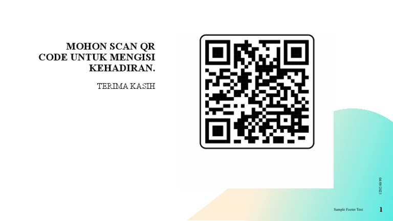 Isi Kehadiran dengan QR Code | PDF