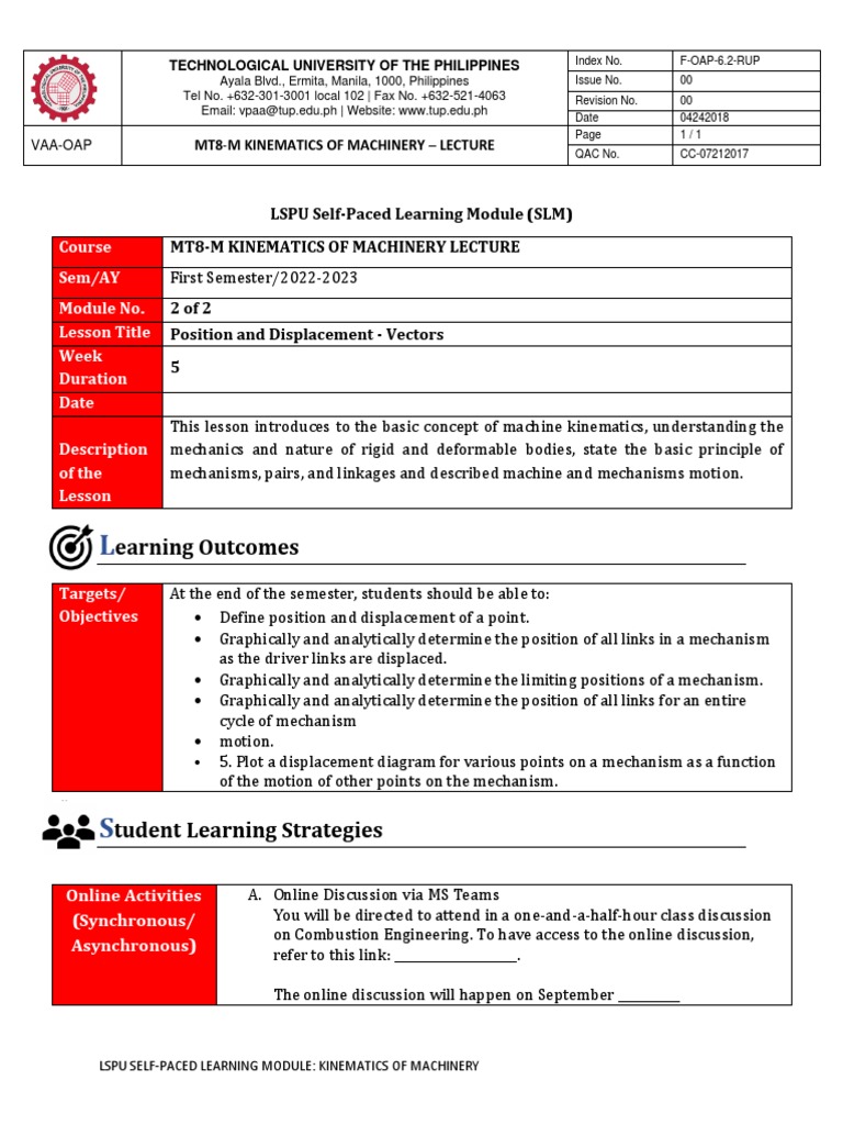 Earning Outcomes: LSPU Self-Paced Learning Module (SLM) Mt8-M ...