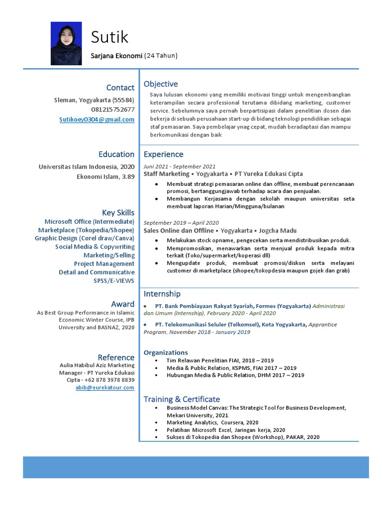 Sutik (Marketing Online-Eincare Fujita) | PDF