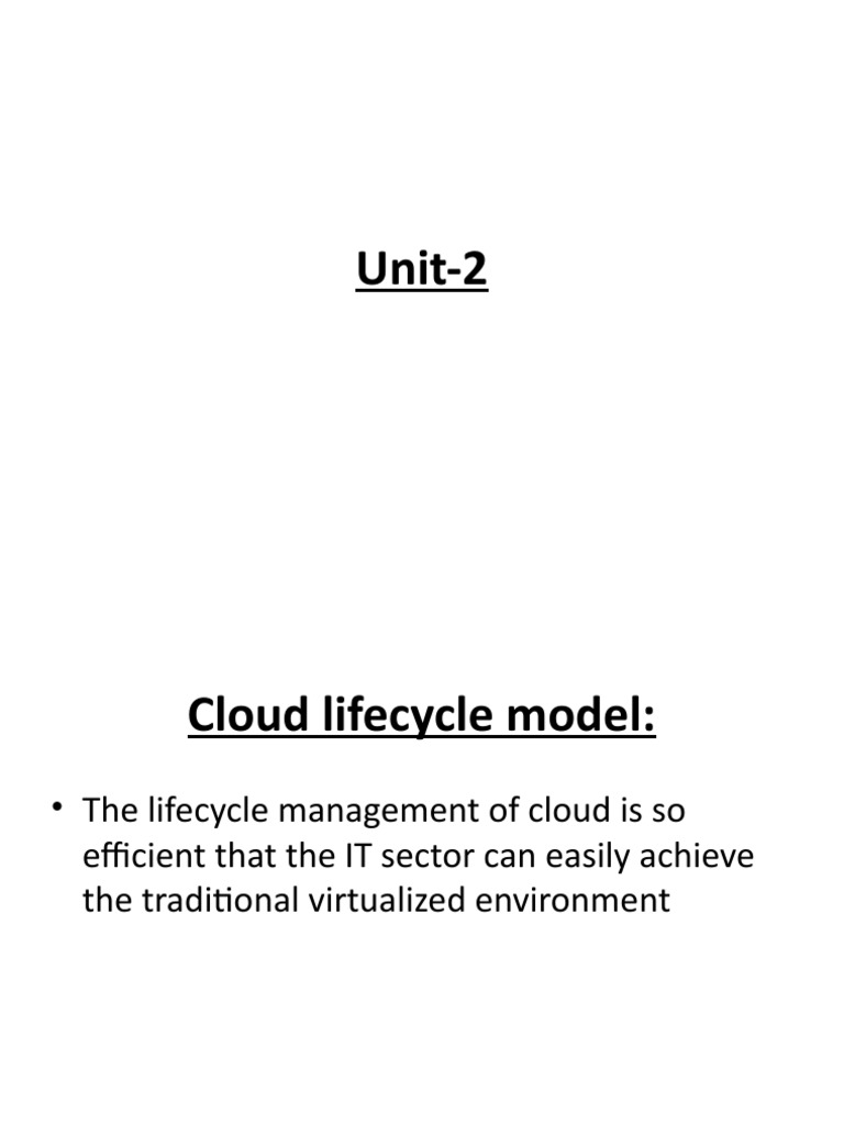 Unit 2 | PDF | Cloud Computing | Virtual Machine