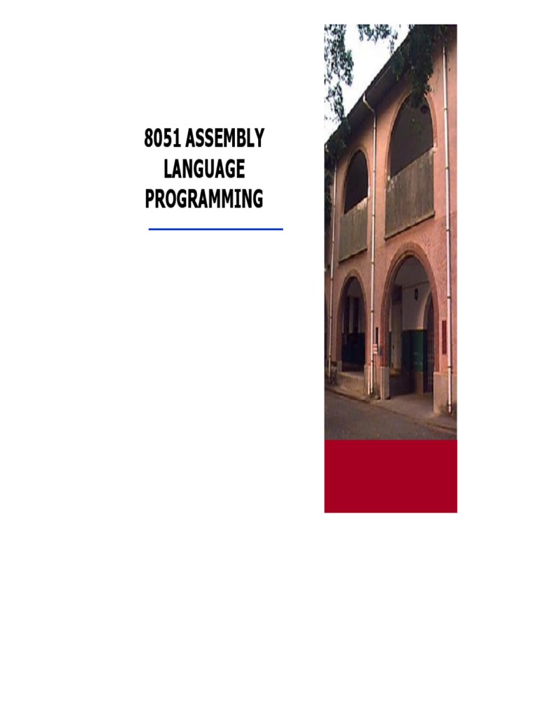 8051 Assembly Language Programming | PDF | Assembly Language | Computer ...