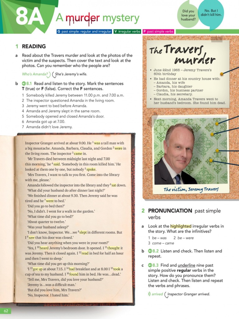 Murder Mystery - Listening Activity | PDF