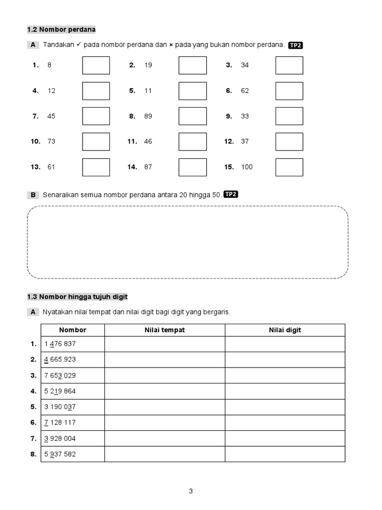 Matematik Sekolah Rendah | PDF