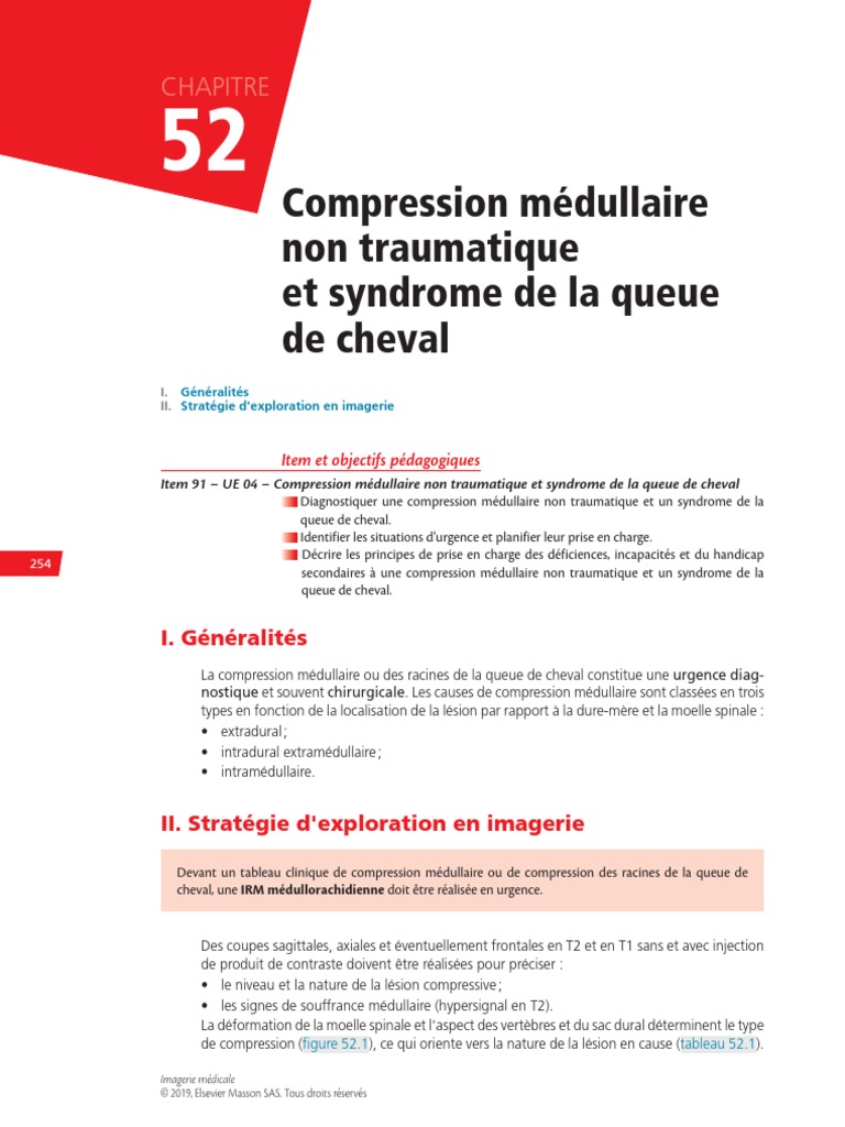 Collège Imagerie - Compression Médullaire Non Traumatique Et Syndrome ...