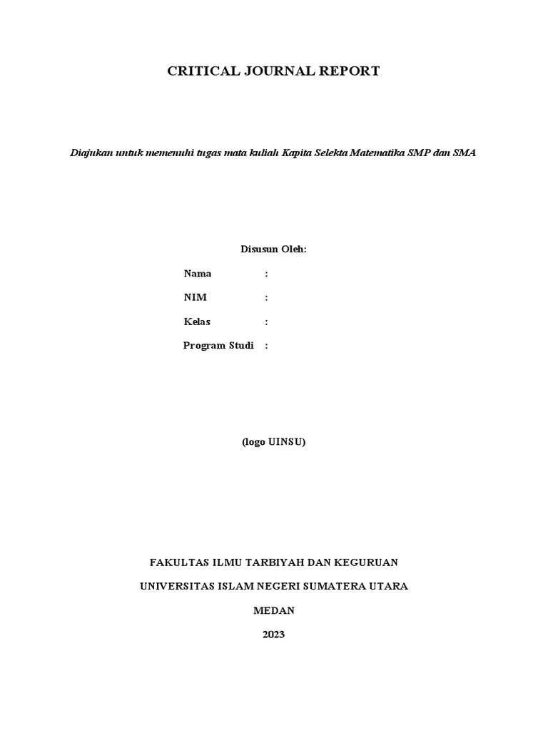 Template CJR Kapita Selekta | PDF