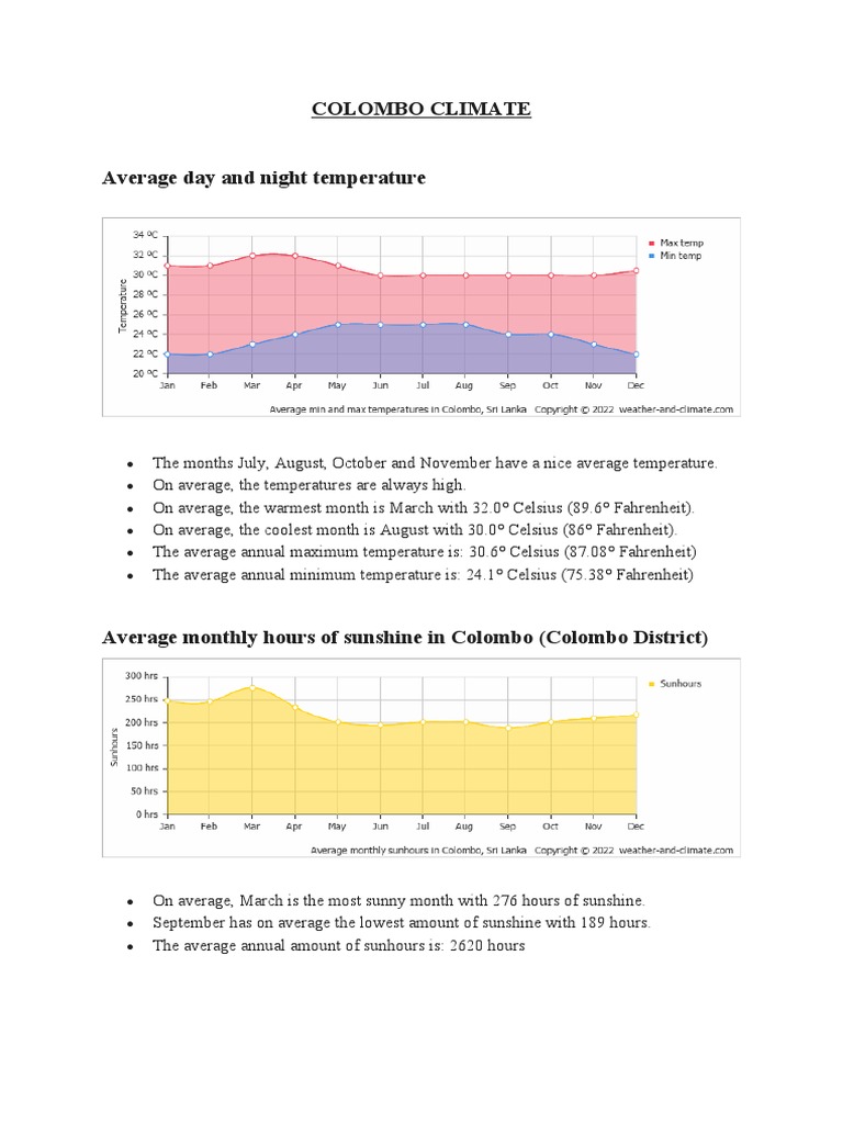 Colombo Climate | PDF