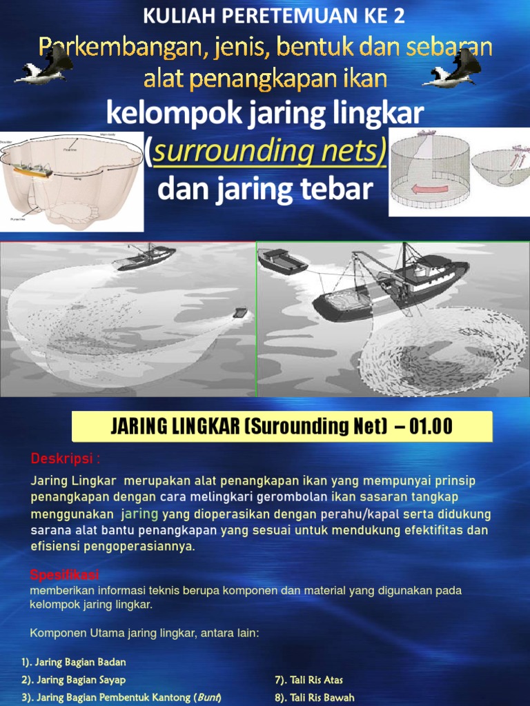 Jaring Lingkar dan Jaring Tebar Ikan | PDF