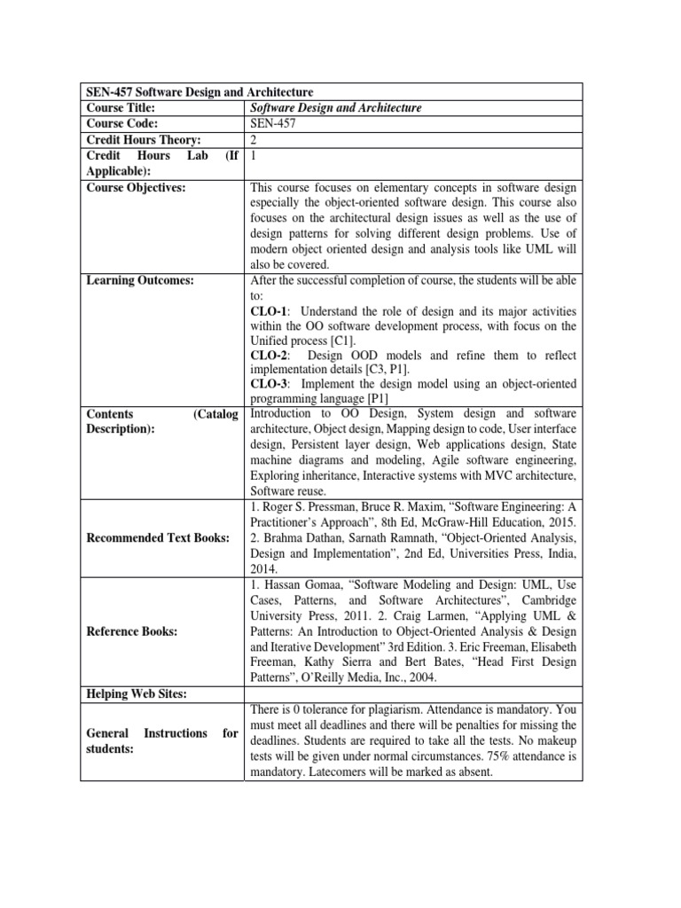 Software-Design-and-Architecture | PDF