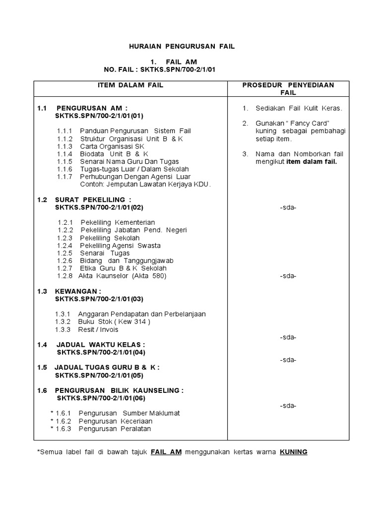 Sistem Fail BK | PDF
