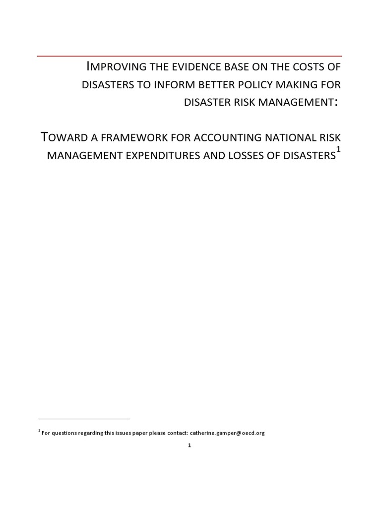Disaster Risk Assessment | PDF | Disaster Risk Reduction | Risk