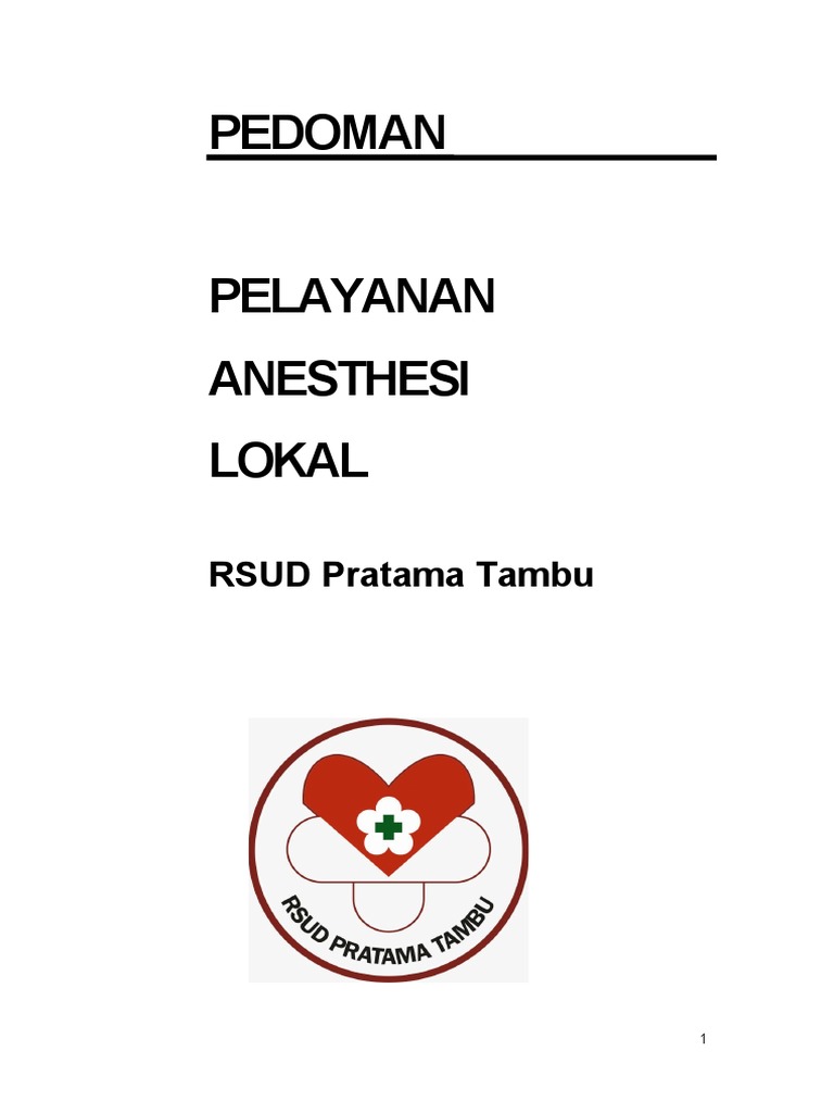 PEDOMAN Pel. ANESTESI LOKAL | PDF