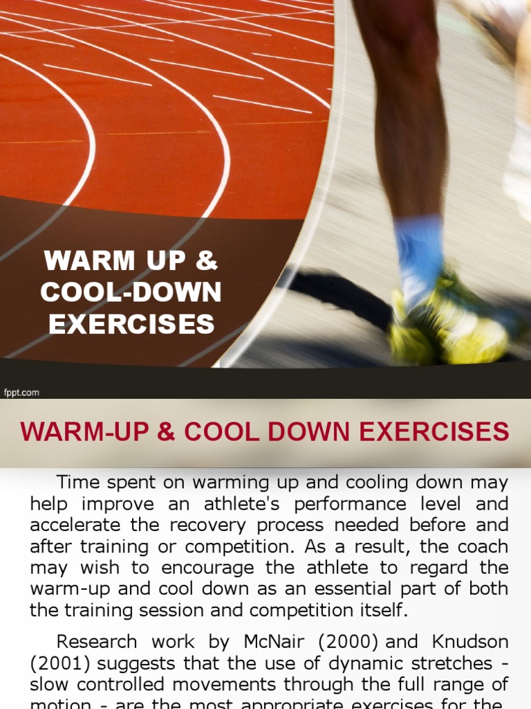 Lesson 6 - Warm-Up & Cool Down Exercises | PDF | Anatomical Terms Of ...
