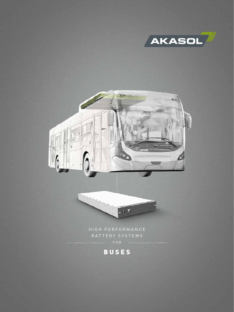 AKASOL Bus Applications Brochure | PDF | Lithium Ion Battery | Electric ...