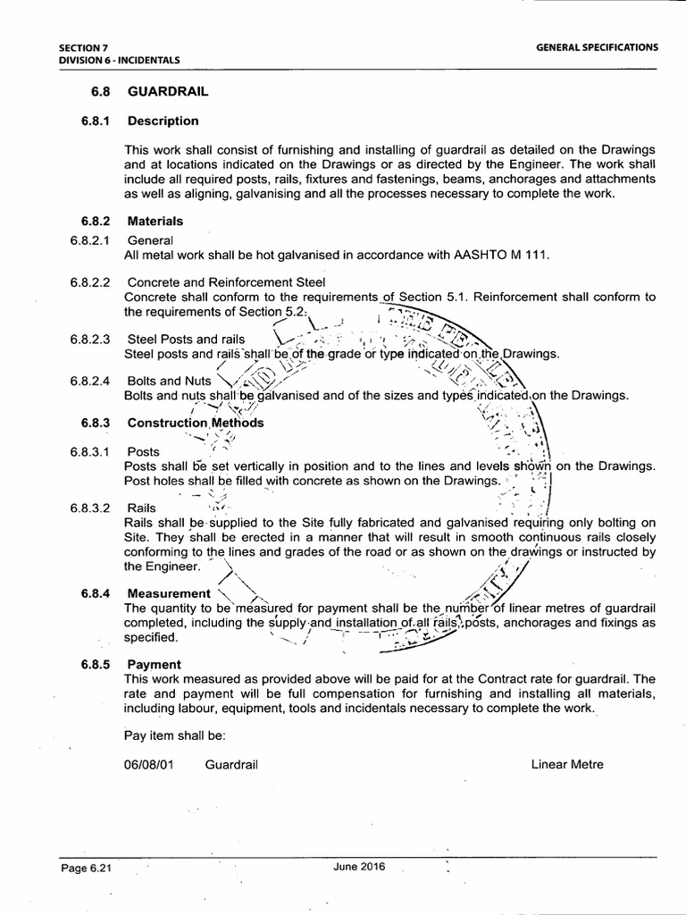 Specification Guard Rail | PDF
