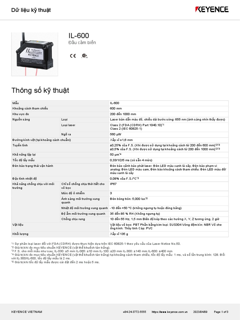 IL-600 Datasheet | PDF