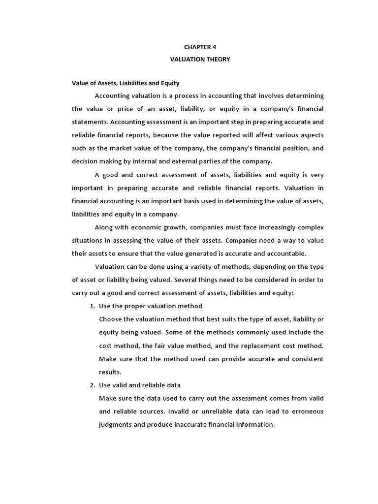 Chapter 4 | PDF | Valuation (Finance) | Book Value