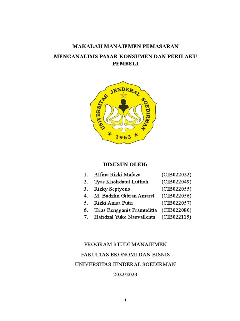 Makalah Manajemen Pemasaran Pdf 