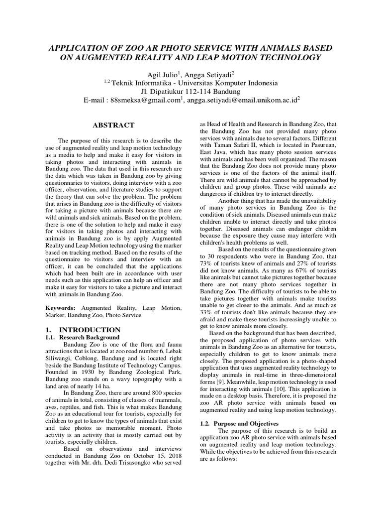 Zoo ARapp | Download Free PDF | Augmented Reality | User Interface