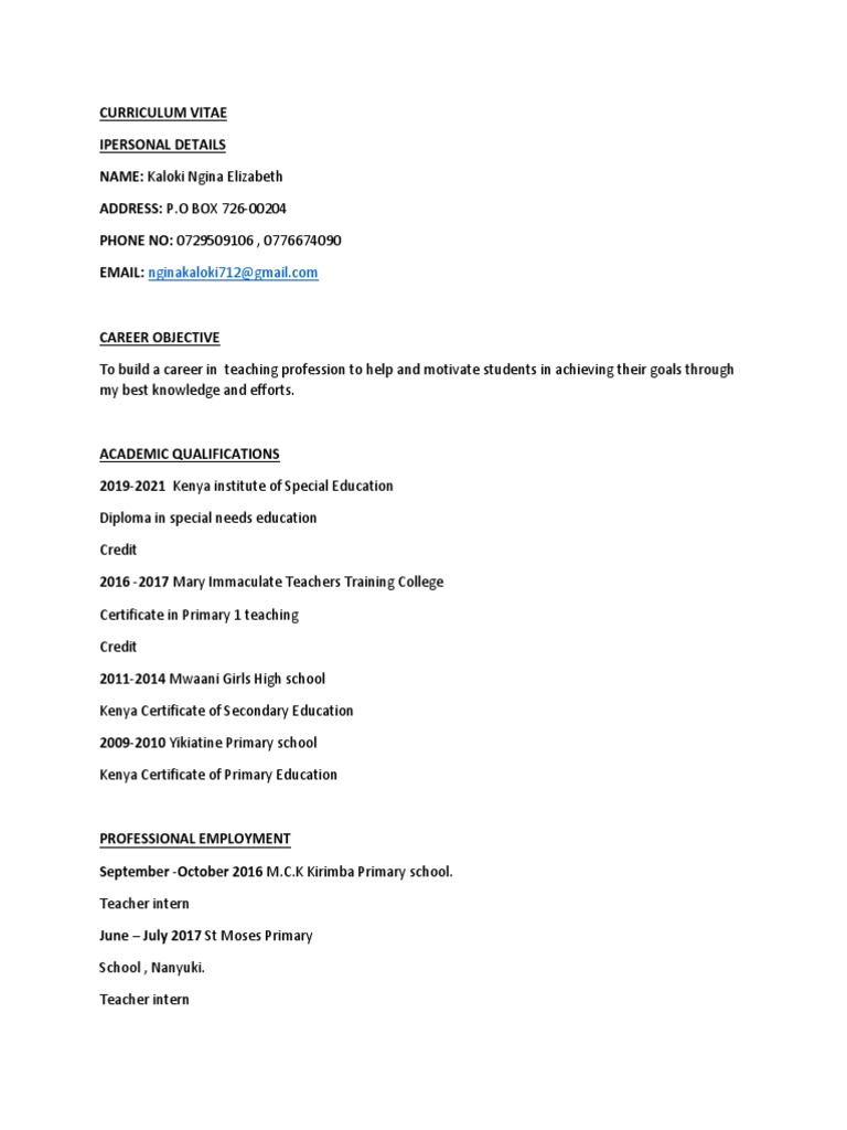 Elizabeth's Resume 2022 | PDF