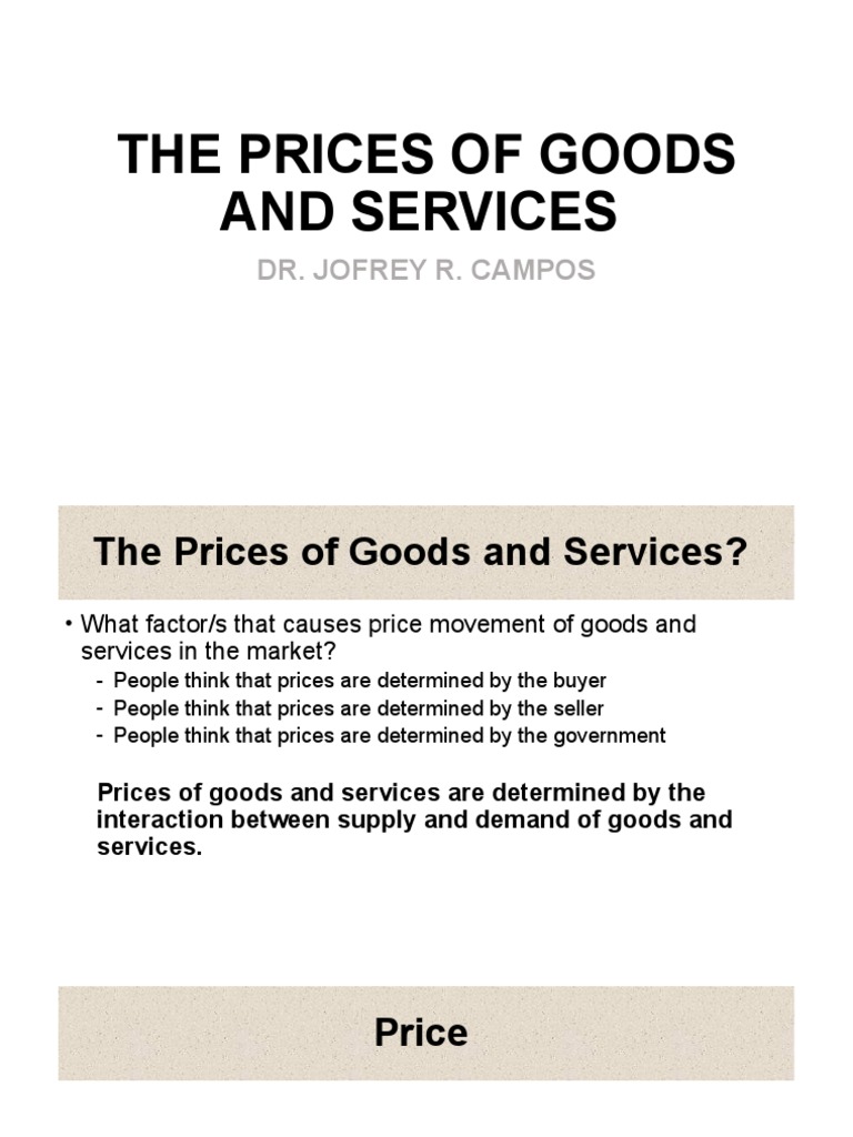 Understanding Prices: Supply and Demand | PDF | Supply (Economics ...