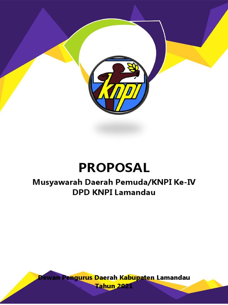 Proposal: Musyawarah Daerah Pemuda/KNPI Ke-IV DPD KNPI Lamandau | PDF