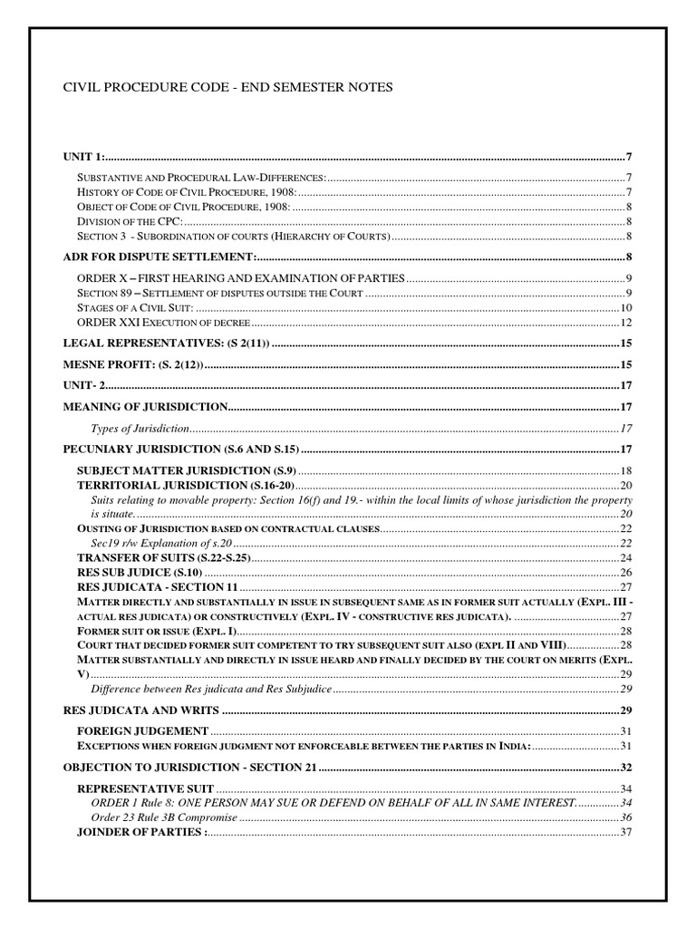 Civil Procedure Code | PDF | Lawsuit | Alternative Dispute Resolution