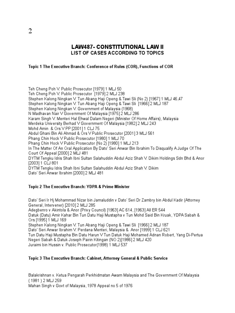 List of Cases | Download Free PDF | Government Institutions | Asia