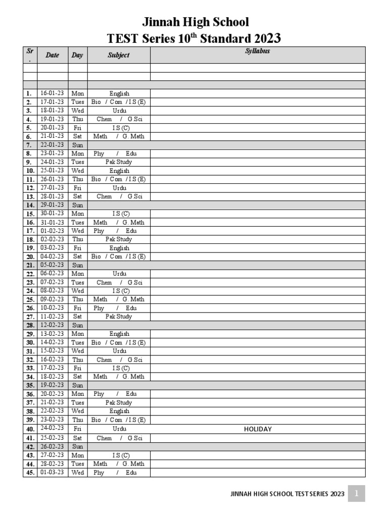 2nd Year Syllabus | PDF
