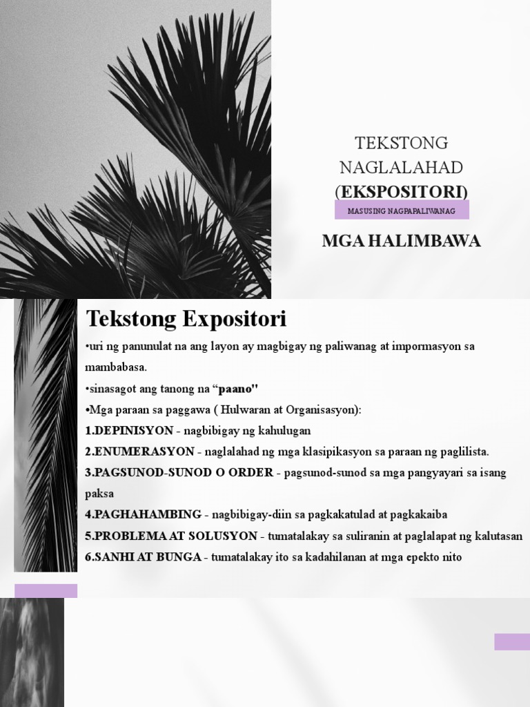 (Part 2) Tekstong Expositori Presentation | PDF