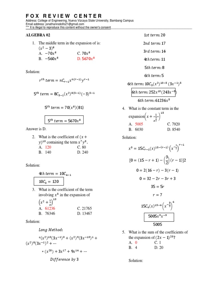 Algebra 02 | PDF | Concrete | Equations