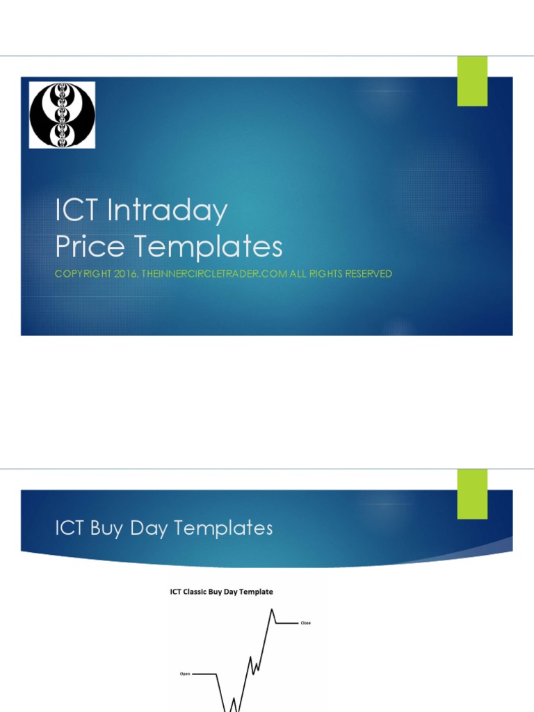 ICT Intraday Price Templates | PDF