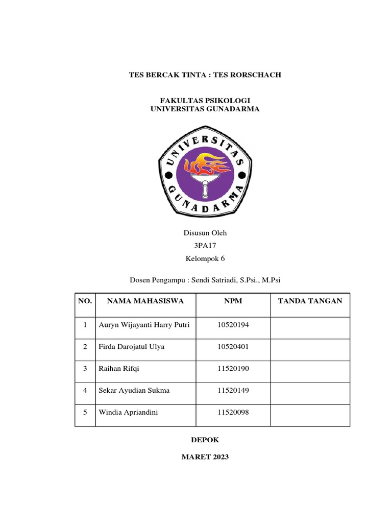 Tes Bercak Tinta | PDF