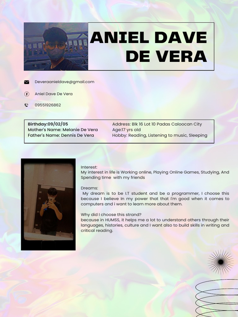 Abstract Holographic Background Cover Letter | PDF