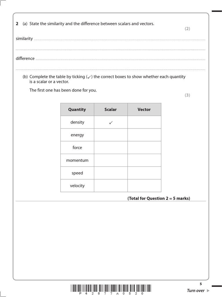 Similarity: 2 (A) State The Similarity and The Difference Between ...